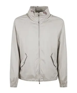 Brunello Cucinelli Zip-up Hooded Jacket - White