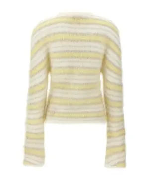 Marni Fuzzy Wuzzy Striped Crew Neck Sweater - Multicolor