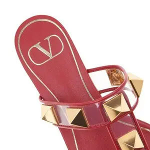 Valentino Garavani Studded Flat Sandals - Multicolor
