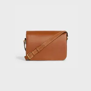 Celine Classique Triomphe Bag In Natural Calfskin - Tan