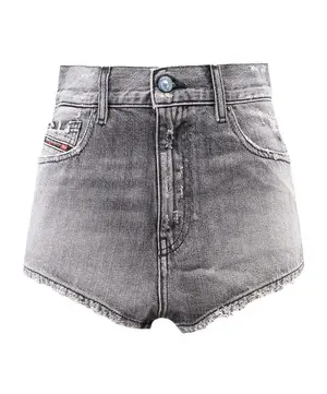 DIESEL® Distressed Denim Shorts - Grey
