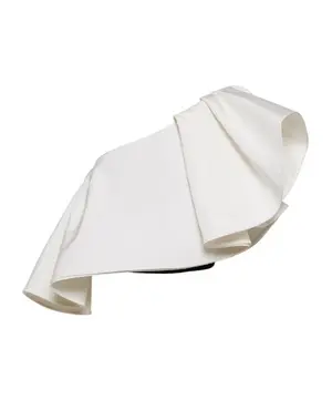 Carolina Herrera One-shoulder Ruffled Silk Top