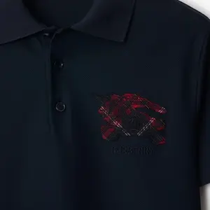 Burberry Ekd Check Cotton Polo Shirt