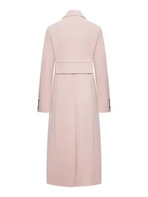 Sportmax Double-breasted Long Coat - Pink