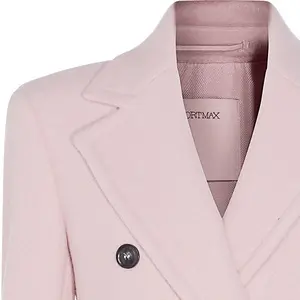 Sportmax Double-breasted Long Coat - Pink