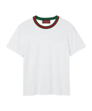 Gucci Logo Detailed Crewneck T-shirt - White