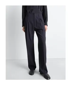 LEMAIRE Soft Tailored Pleated Trousers - Onyx