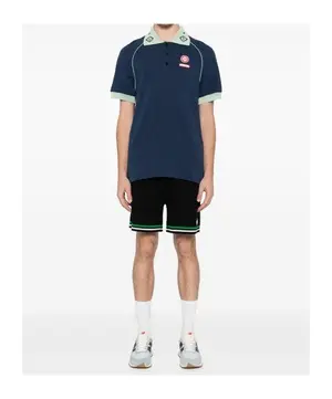 Casablanca Pique Short-sleeved Polo Shirt