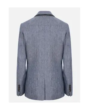 Brunello Cucinelli Single-breasted Tailored Blazer - Gray