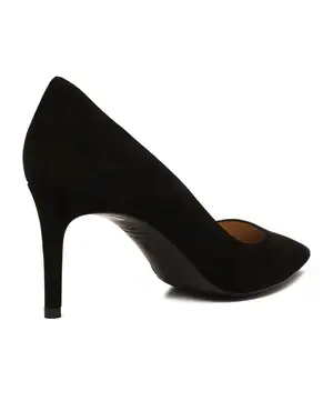 STUART WEITZMAN 75mm Suede Pumps With Pointed Toe And Stiletto Heel - Black