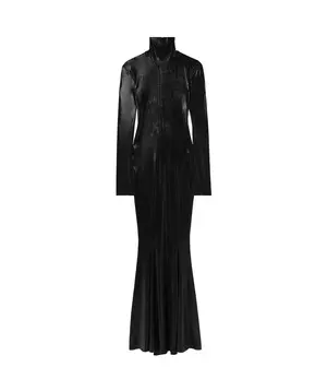 Norma Kamali High-necked Fishtail Maxi Dress