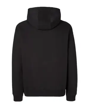Fendi Ff Embroidered Long-sleeved Hoodie - Black