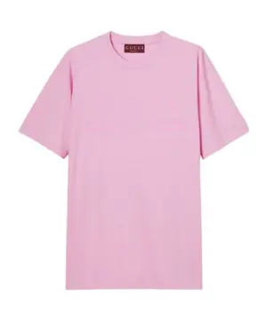 Gucci Printed Jersey T-shirt - Pink