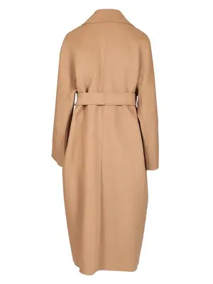 Max Mara Long Double-breasted Belted Coat