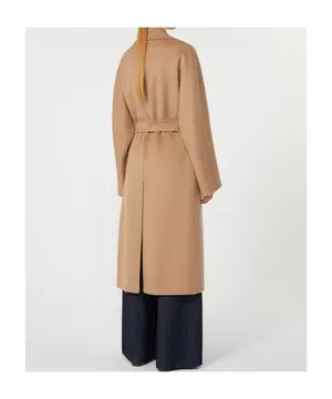 Max Mara Long Double-breasted Belted Coat