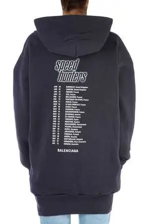 Balenciaga Speedhunters Graphic Print Hoodie