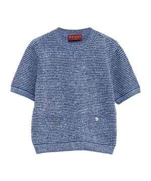 GUCCI Gucci Fine Crewneck Top With Stripe Details