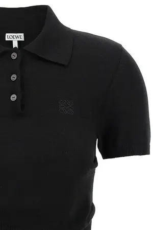 Loewe Short-sleeved Embroidered Jumper