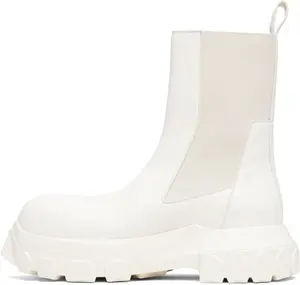 Rick Owens Tractor Sole Beatle Boots - Off-white