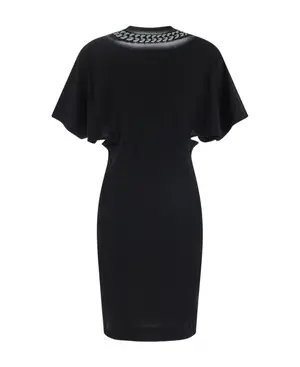 Givenchy Chain Print Crewneck Mini Dress