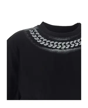 Givenchy Chain Print Crewneck Mini Dress