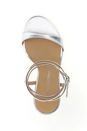 STUART WEITZMAN Round Toe Stiletto Heel Sandals