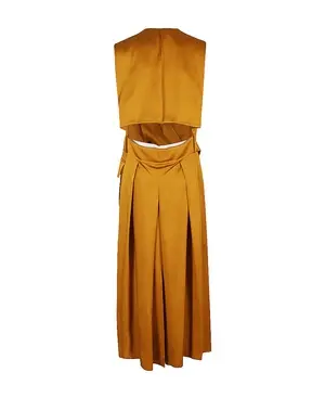 Victoria Beckham Sleeveless Maxi Dress With Open Back Detail