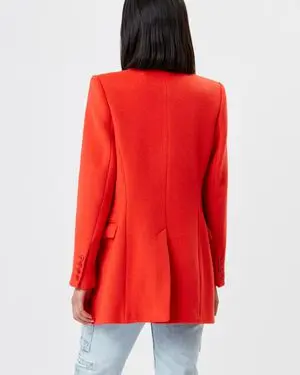 Isabel Marant Étoile Lileya Double Breasted Virgin Wool Coat - Red