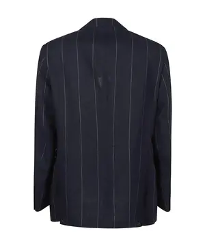 Brunello Cucinelli Pinstriped Suit - Navy