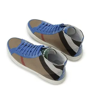 Burberry Checked High-top Sneakers