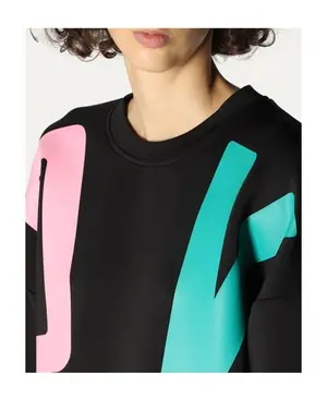 Moschino Round Neck Long Sleeve Dress