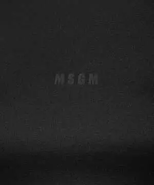 MSGM Cropped Crewneck Long Sleeve Top