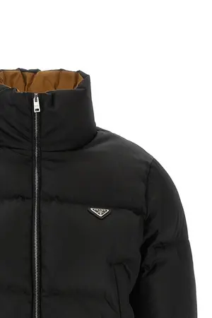 Prada Re-nylon Zipped Cropped Down Jacket