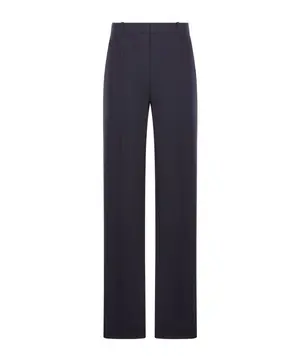 Saint Laurent High Waist Straight Leg Pants - Black