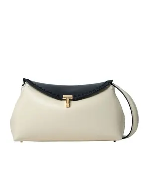 TOTEME T Lock Clutch Bag - Nude