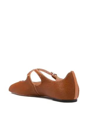 Bally Buckled Ballet Flats