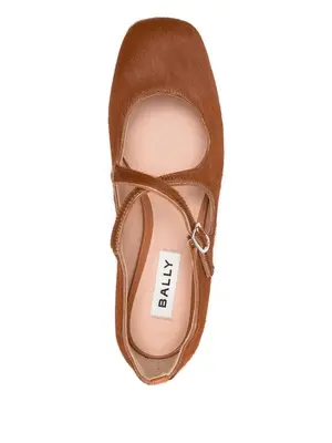 Bally Buckled Ballet Flats