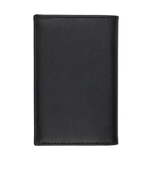 Comme Des Garçons Logo-stamp Leather Wallet - Black