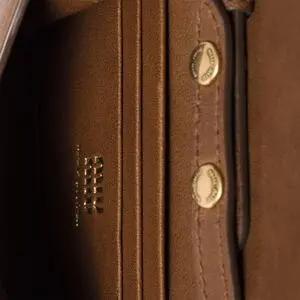 Miu Miu Nappa Leather Wallet With Shoulder Strap - Oak