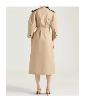 Givenchy Cotton Dress With Leather Details