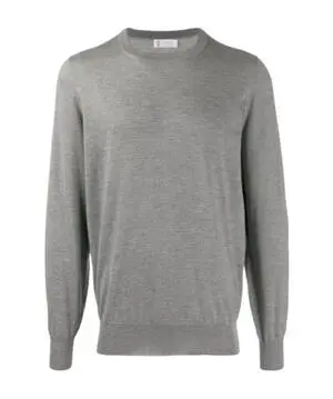 Brunello Cucinelli Crewneck Knitted Jumper - Gray