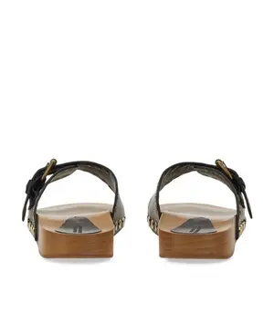 Isabel Marant Étoile Logo Slides With Buckle Straps