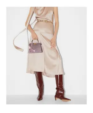 Fendi Draped Midi Skirt - Gold