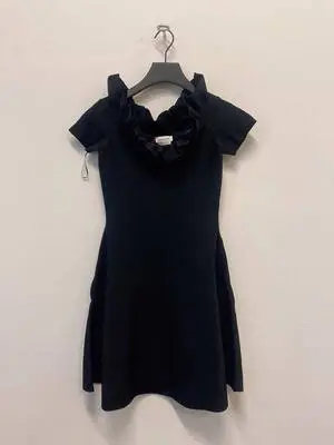 Alexander McQueen Off-shoulder Ruffled Mini Dress