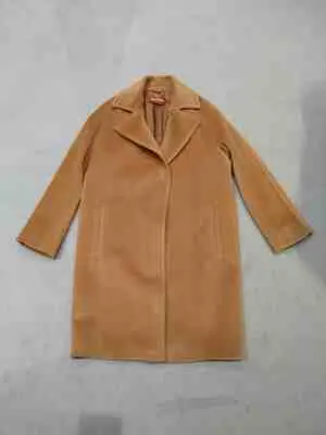 Max Mara Scire Belted Long-sleeve Coat - Camel