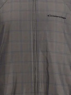 Balenciaga Checked Zip-up Jacket