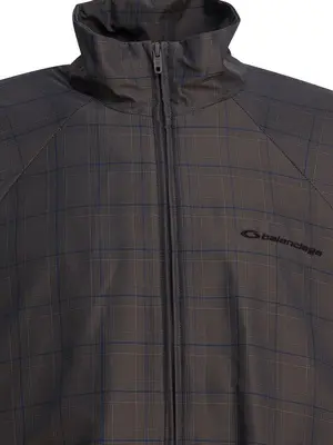 Balenciaga Checked Zip-up Jacket