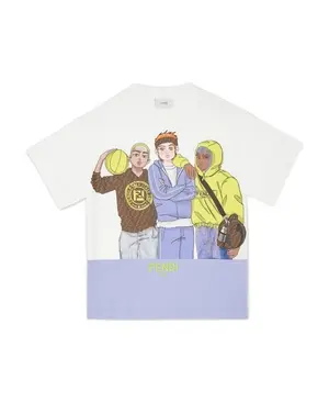 Fendi Graphic Print T-shirt - Multicolor