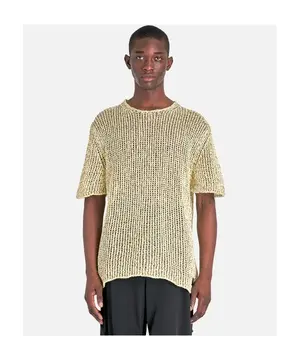 JIL SANDER Open-knit T-shirt - Nude