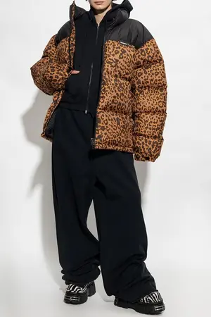 Vetements Animal Print Padded Jacket - Brown